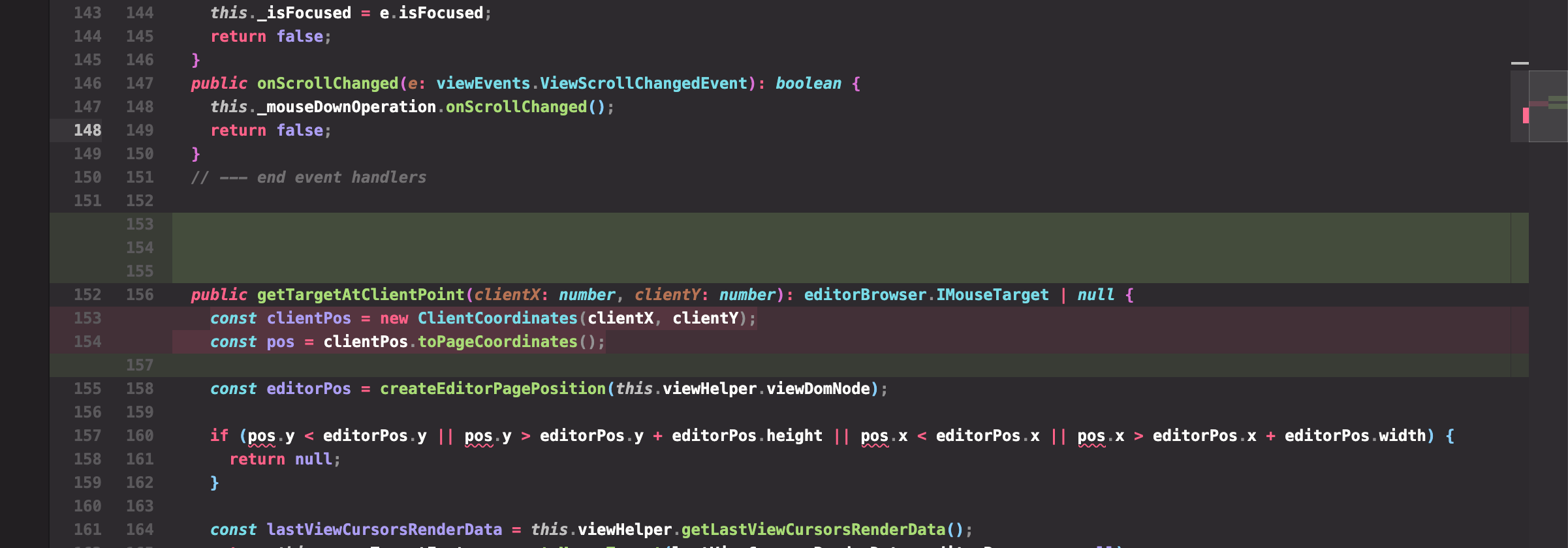 Diff Editor Style Gutter Markers Instead Of Background Color · Issue 92079 · Microsoftvscode