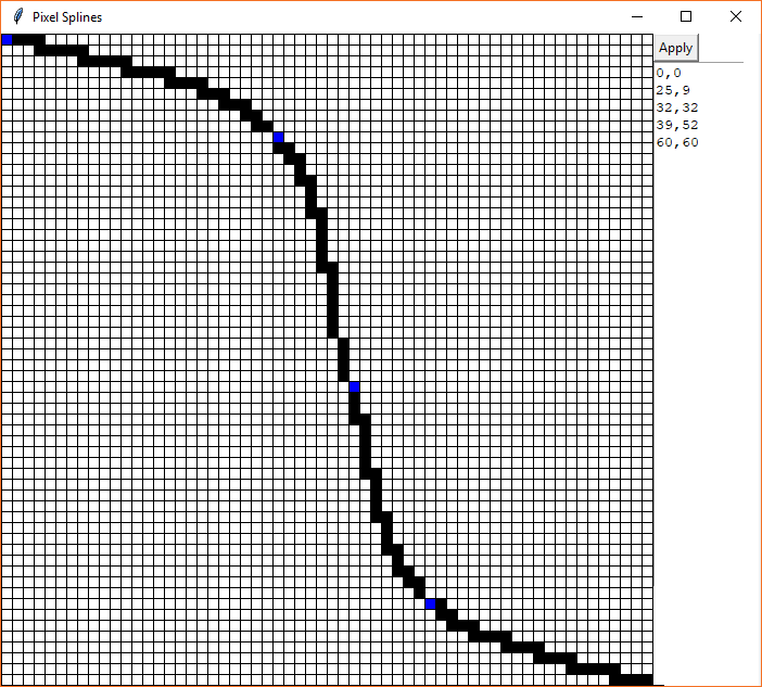 GitHub - twalford/pixel-splines