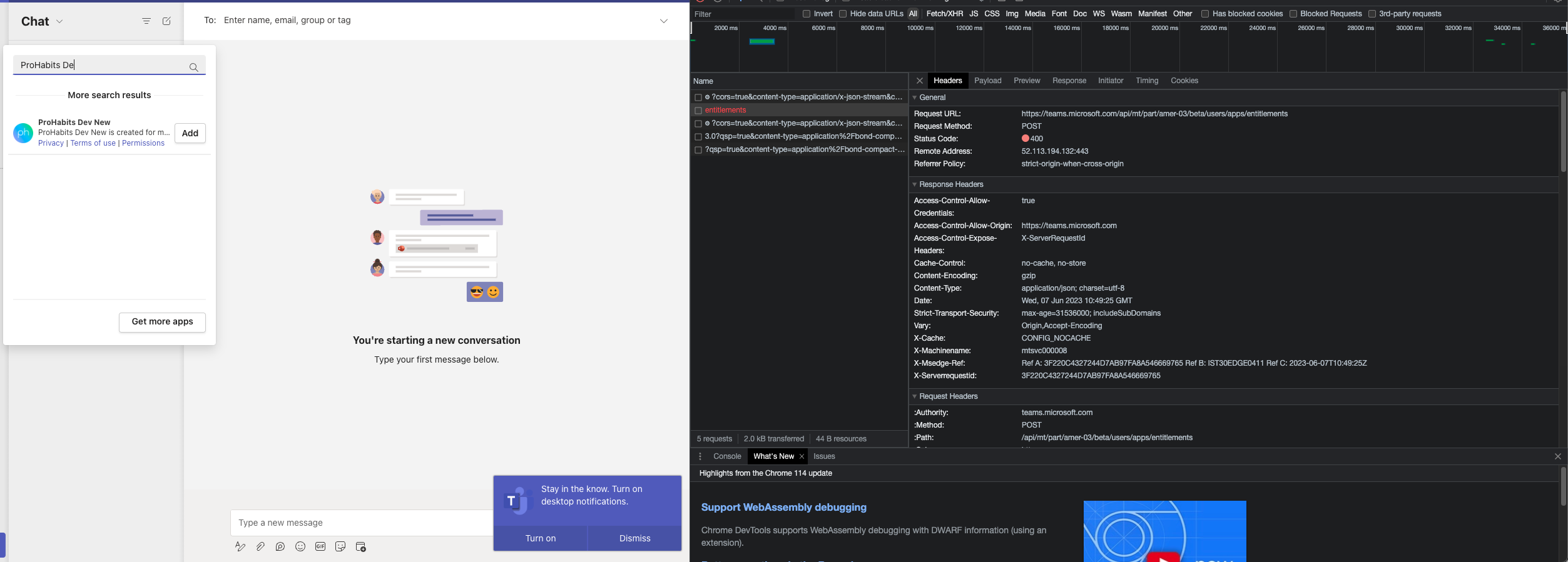 Getting "Something went wrong" error pop when add a custom app · Issue #8801 · MicrosoftDocs ...