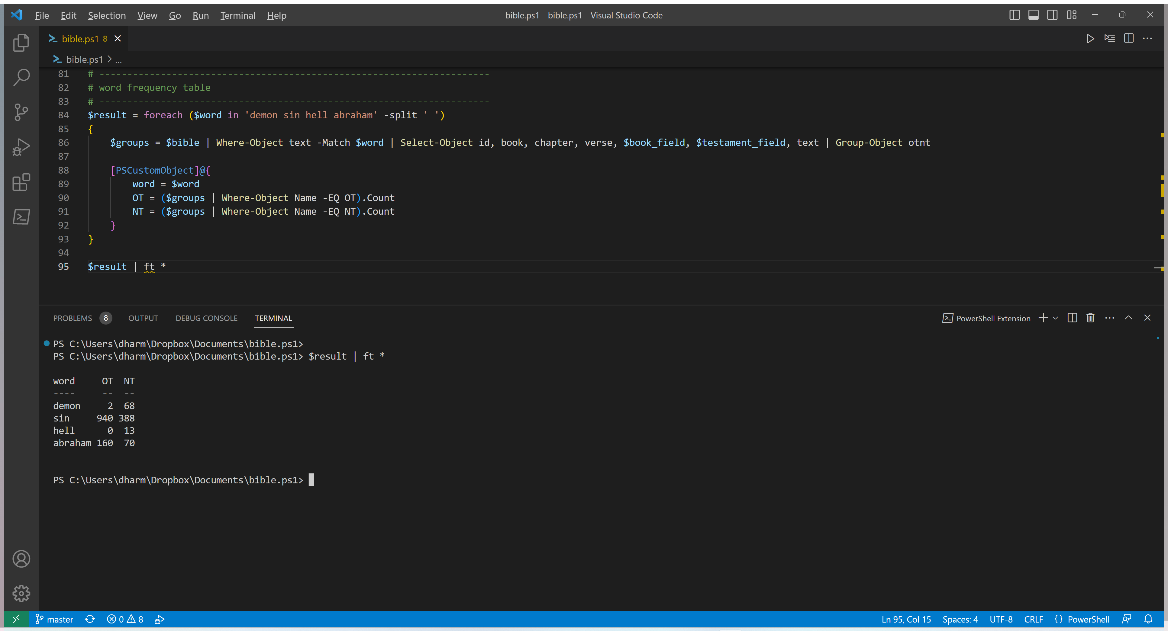 GitHub - dharmatech/bible.ps1