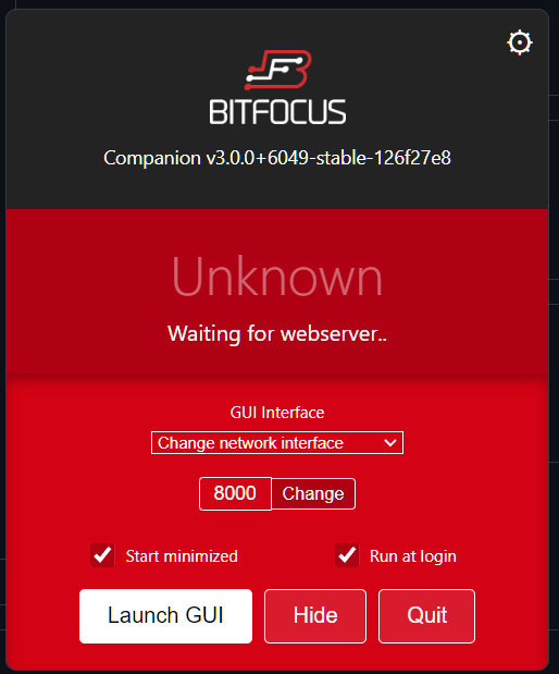 [BUG][V3] Stuck on Unknown, waiting for webserver for very long same after Revo & clean install ...