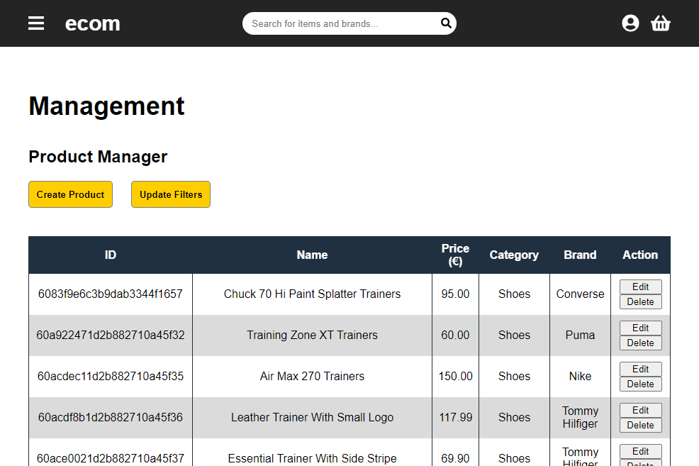 GitHub - crgrogan/ecommerce-app: An Angular e-commerce app that allows ...
