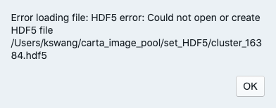 backend crash when loading multiple HDF5 images in one shot · Issue #896 · CARTAvis/carta ...