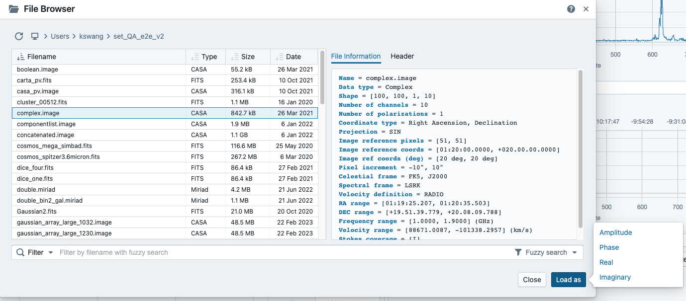 support loading a complex-valued image · Issue #89 · CARTAvis/carta-python · GitHub