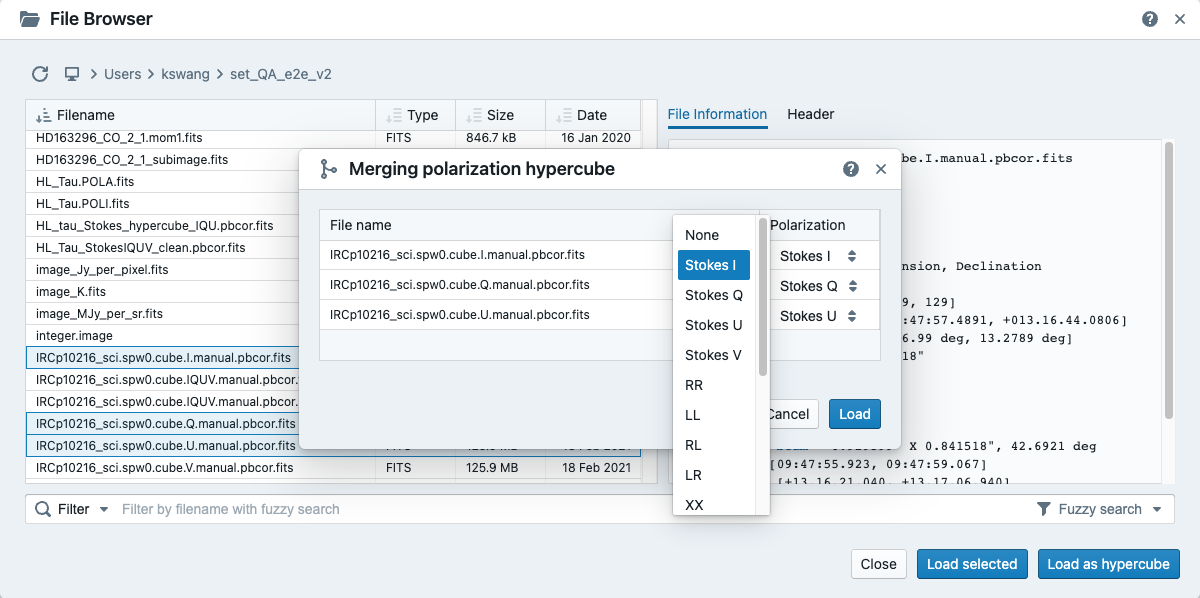 support loading a Stokes hypercube · Issue #90 · CARTAvis/carta-python · GitHub