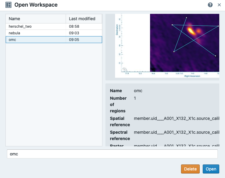 screenshot, workspace info, and text input alignment in the workspace ...
