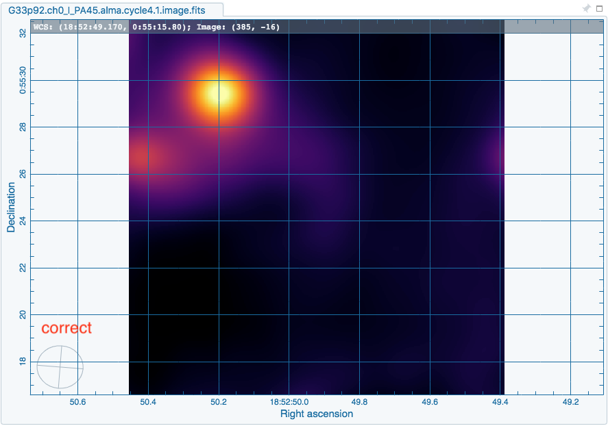 [user feedback] wrong coordinate grid with casa simobserve/simanalyze generated images · Issue ...