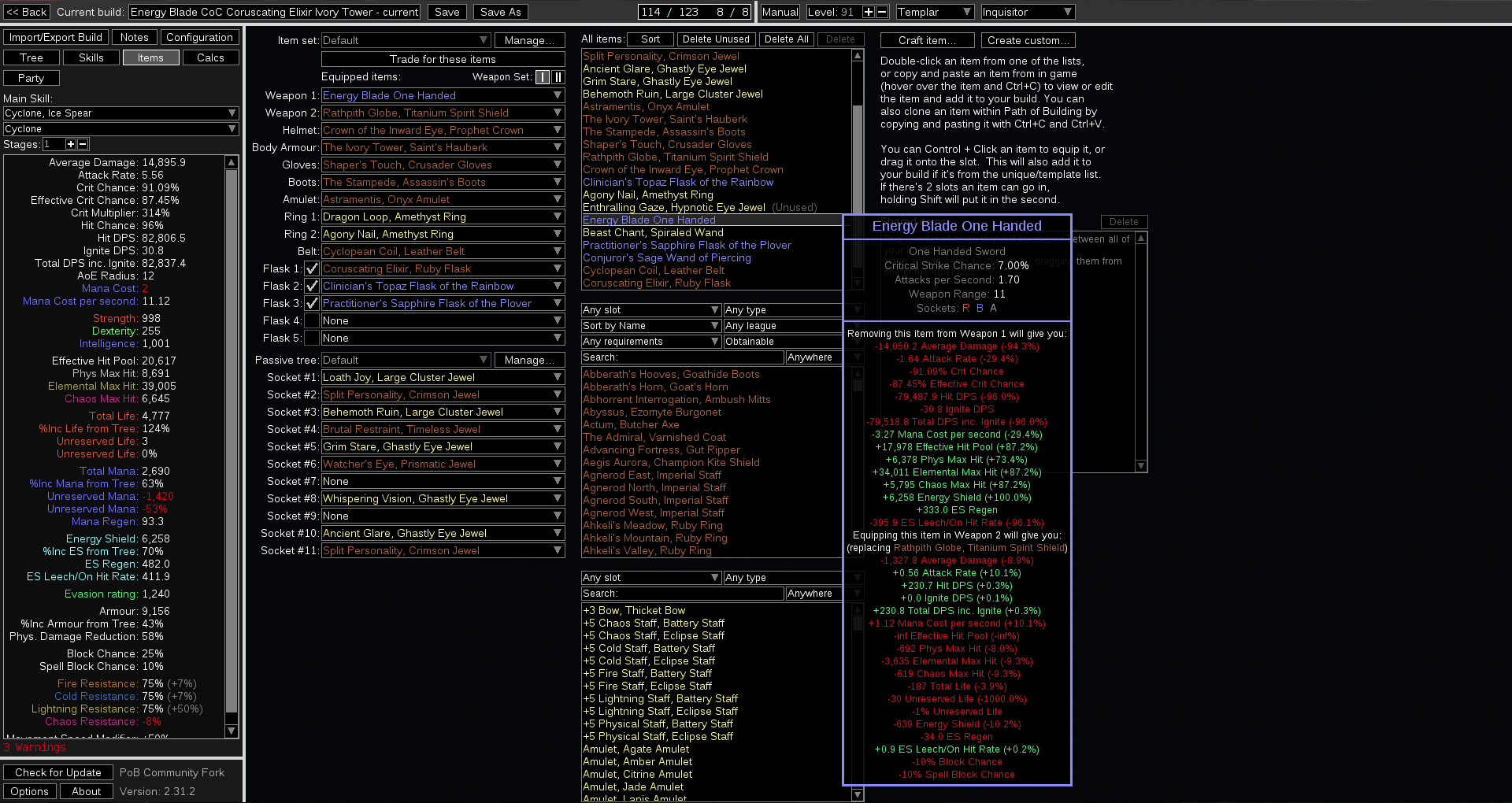 Crash (Lua exception) upon trying to edit Energy Blade item · Issue #6442 ...