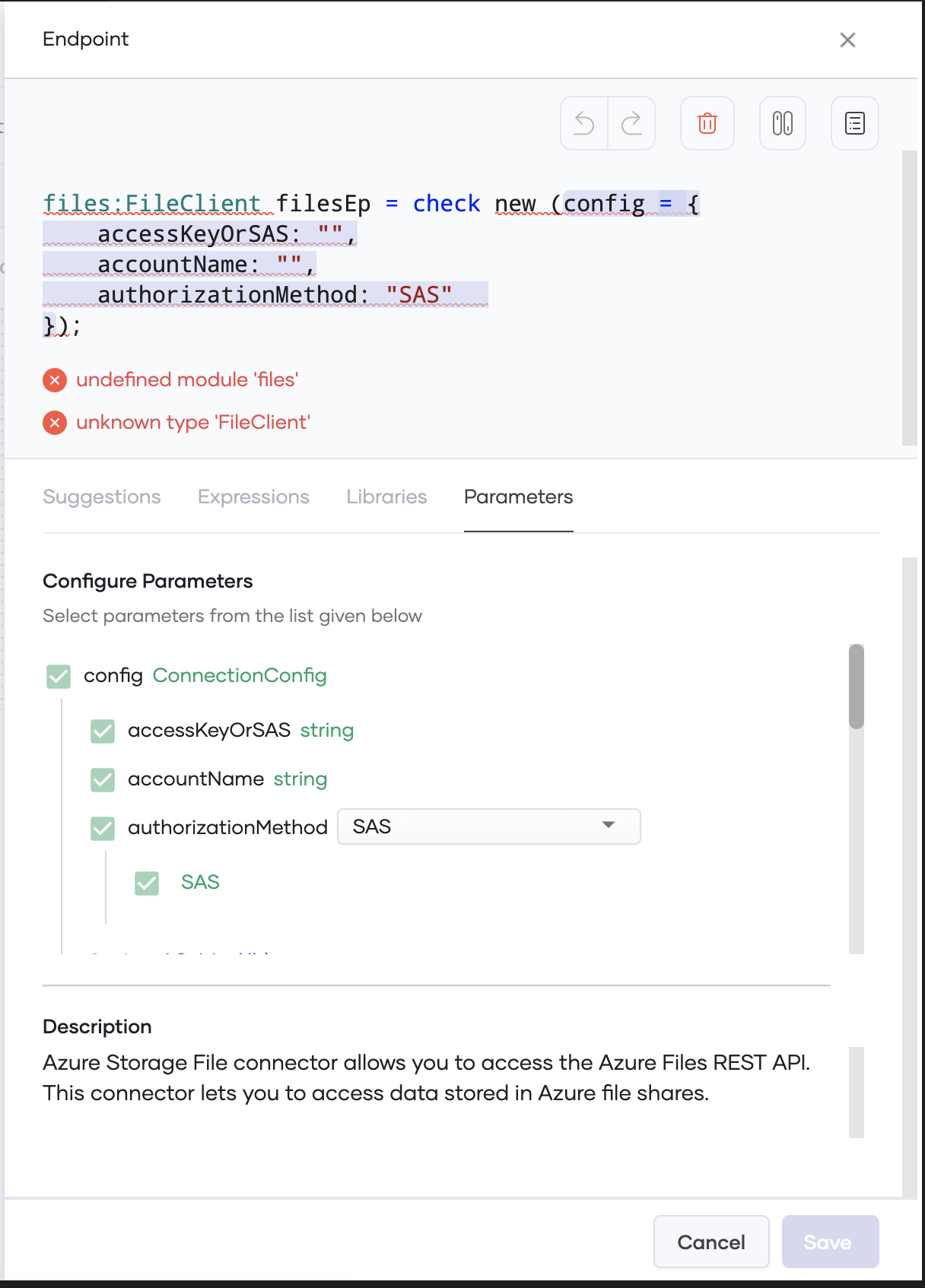 [Bug]: Cannot add a `Azure Storage File` connector · Issue #280 · wso2/ballerina-vscode · GitHub