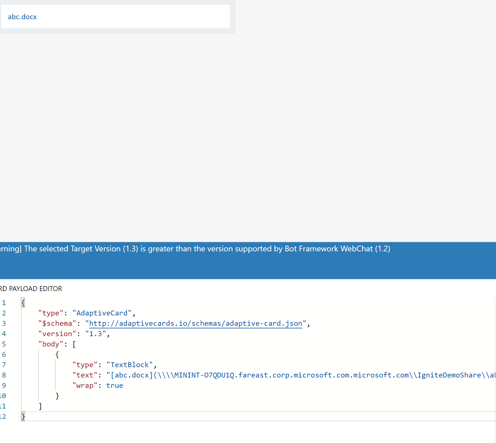 [JavaScript] Network type URL's don't render properly in adaptive cards · Issue #5191 ...
