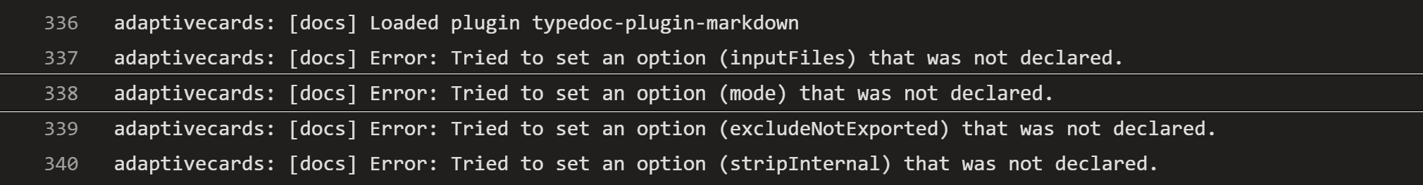 [NPM Release Script] Investigate typeDoc errors in our npm release step ...