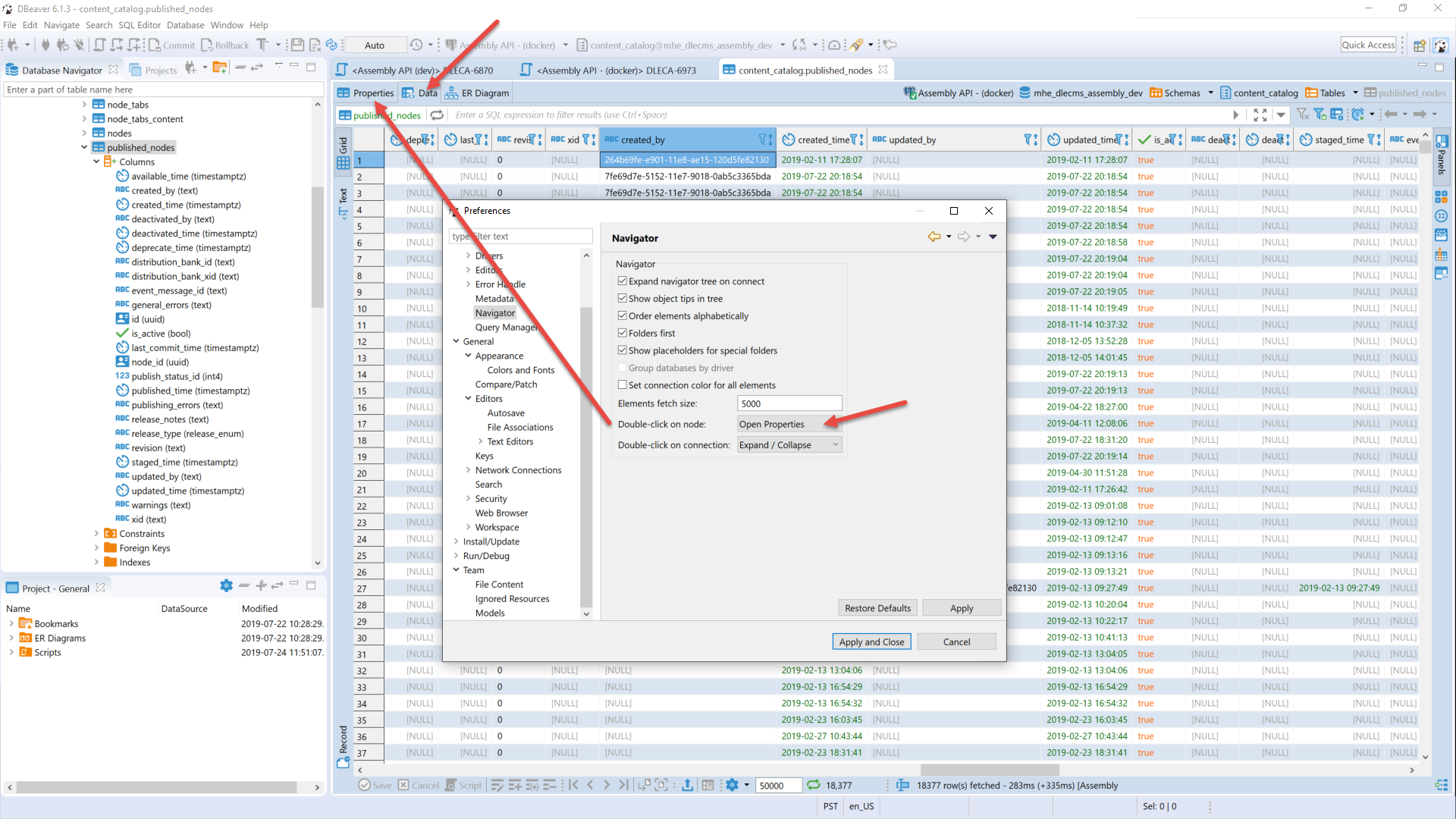 Double click on node open data · Issue #6344 · dbeaver/dbeaver · GitHub