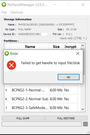 Emummc Full Restore Error · Issue #6 · eliboa/NxNandManager · GitHub