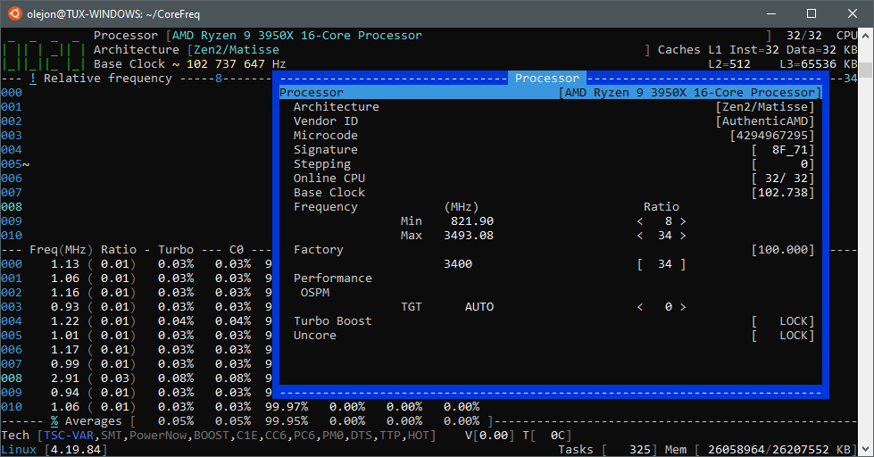 CoreFreq for Windows Subsystem for Linux kernel · Issue #191 · cyring/CoreFreq · GitHub