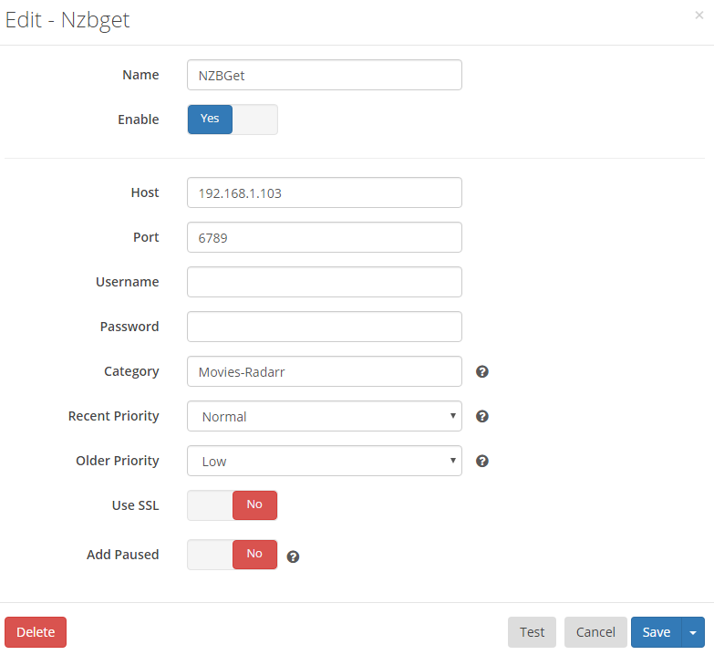 Unable to retrieve queue and history items from NZBGet · Issue #1416 · Radarr/Radarr · GitHub