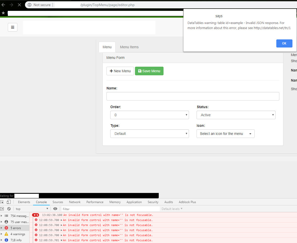 Top Menu Creation Error · Issue 1444 · Wwbnavideo · Github
