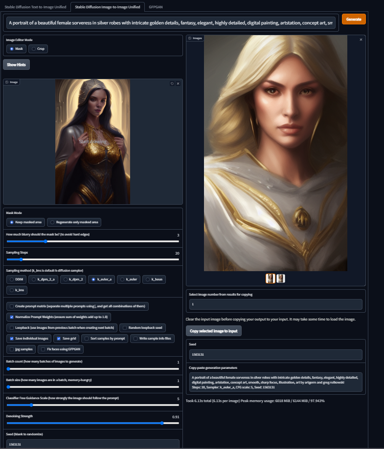 [BUG] Denoising Strength seems to have no effect in Img2Img · Issue #150 · Sygil-Dev/sygil-webui ...