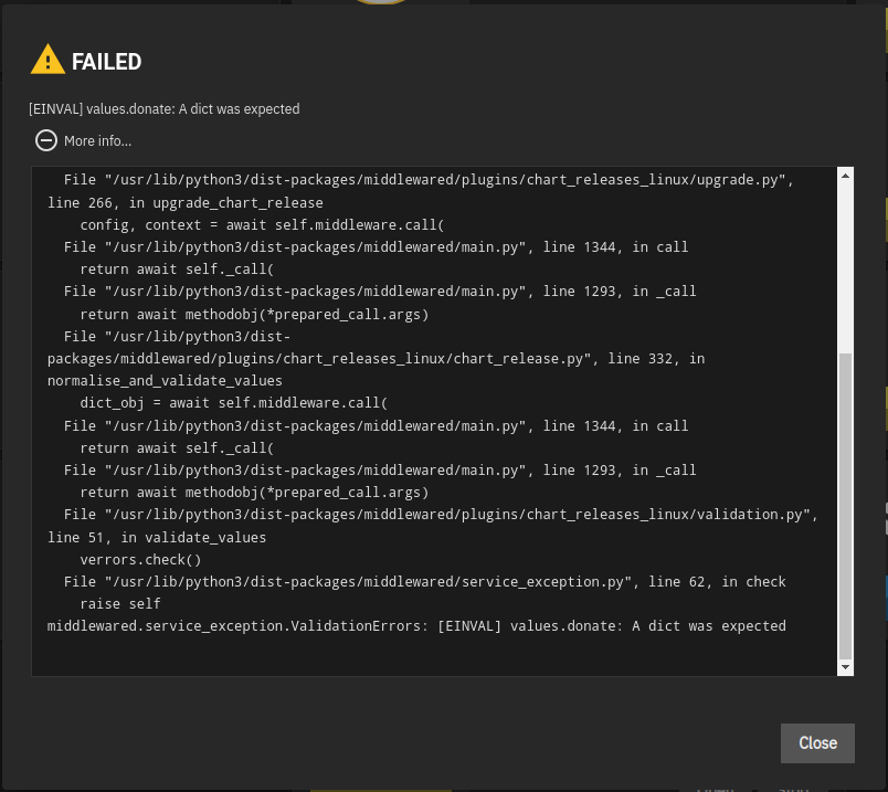 Unable to upgrade Custom App · Issue #3551 · truecharts/public · GitHub