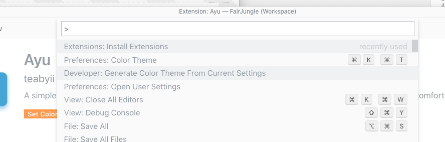 Focus and mouse over should have different colors (eg. in palette) · Issue #78 · ayu-theme ...