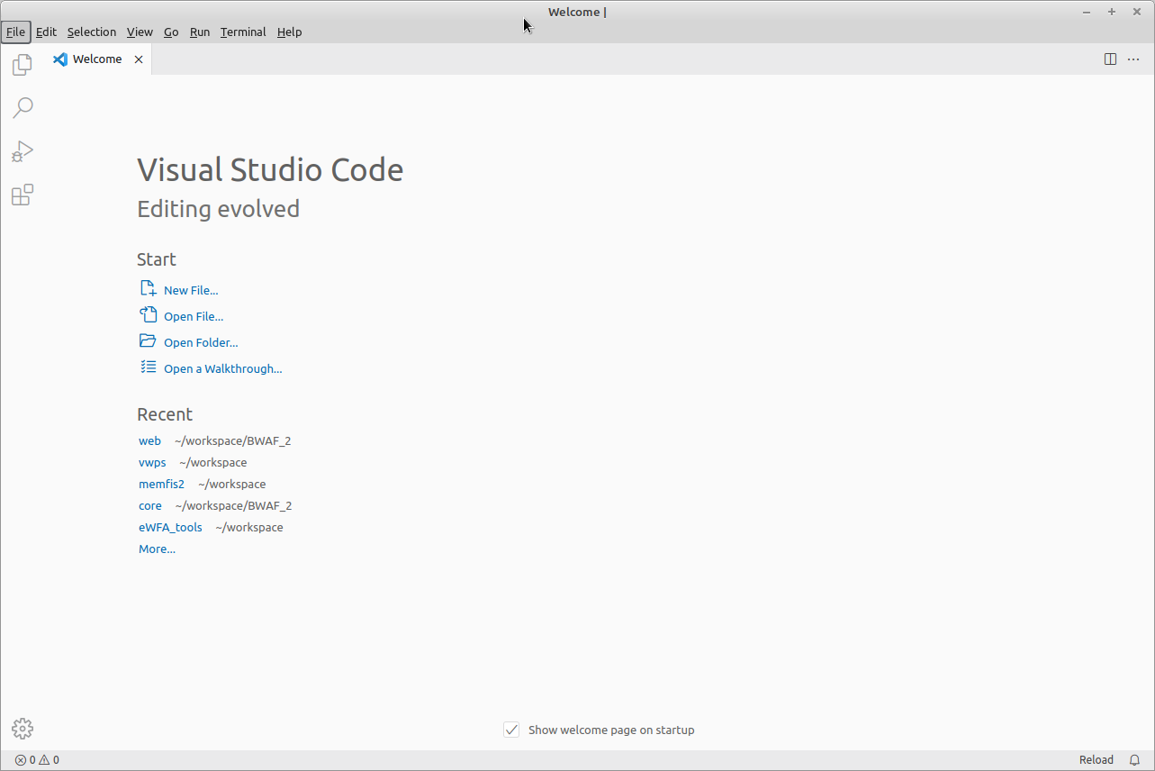 "Recent" panel in "Welcome screen" does not move to another column ...