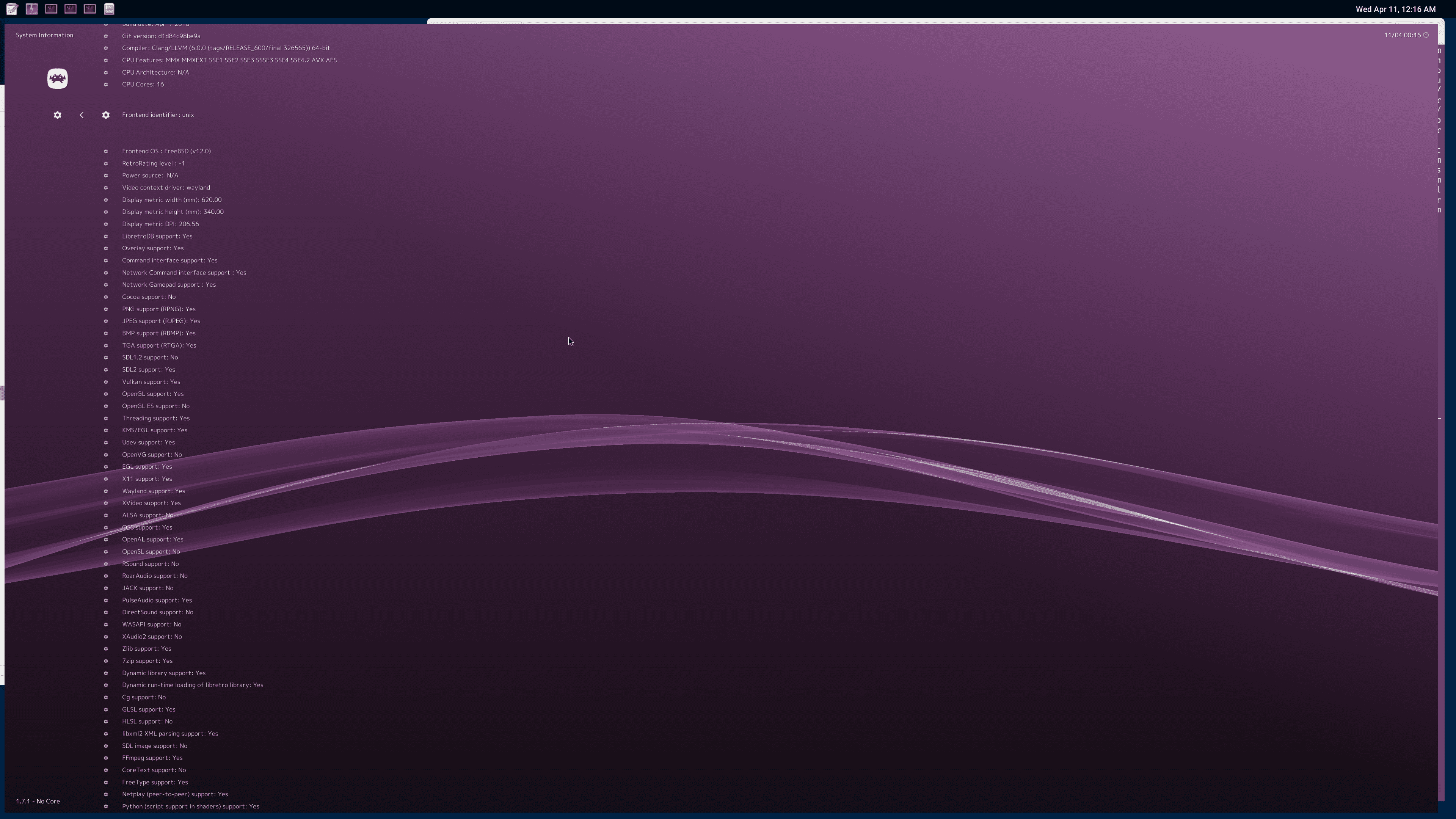 XMB UI HiDPI (Wayland) scaling is inconsistent when a 3D core is ...