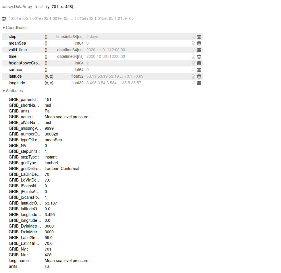 Writing grib file with lambert projection · Issue #209 · ecmwf/cfgrib · GitHub