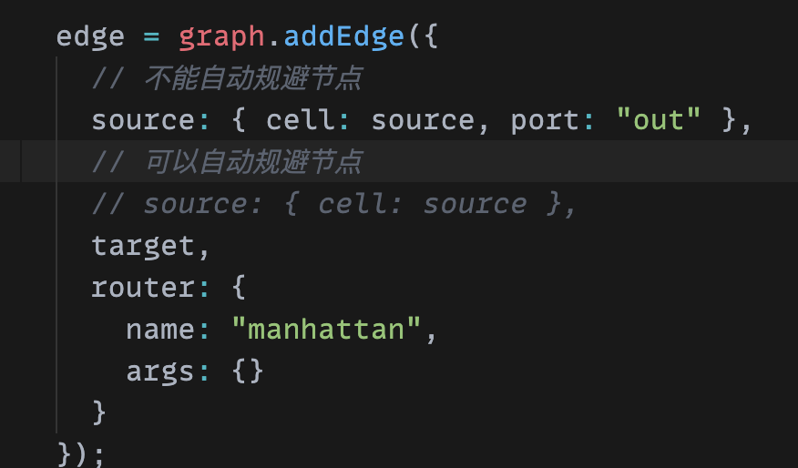 使用port后 边的 Manhattan Router 失去规避节点的功能 · Issue 2796 · Antvisx6 · Github 7664