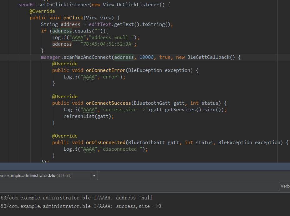 请问我连接成功后，blueToothGatt.getServices()的返回值为什么为空啊 · Issue #115 · Jasonchenlijian/FastBle · GitHub