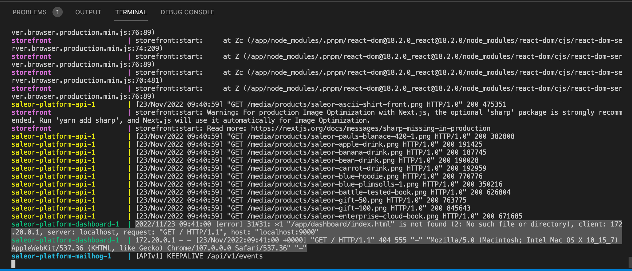 Everything but dashboard works: "No such file or directory" · Issue #2647 · saleor/saleor ...