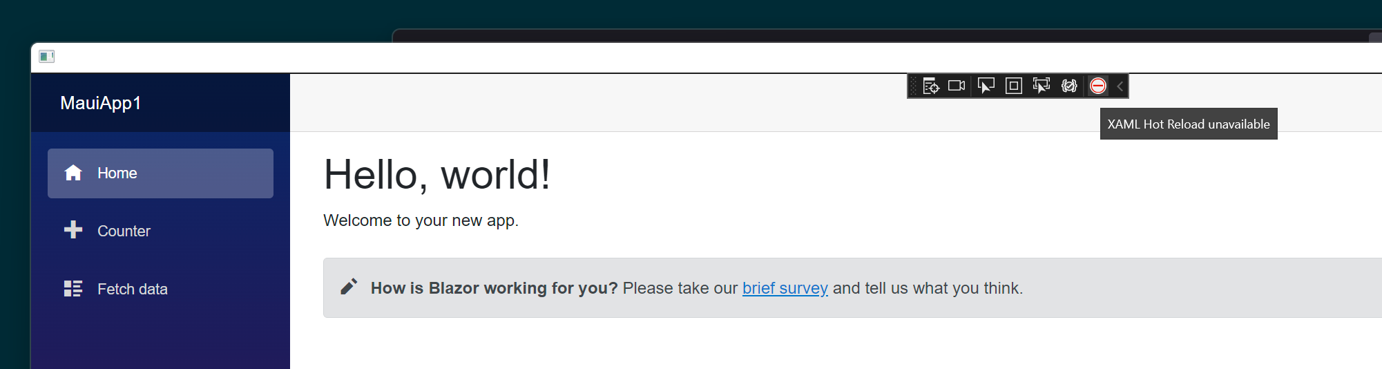 [Bug] XAML Hot Reload not working on Windows · Issue #3369 · dotnet/maui · GitHub