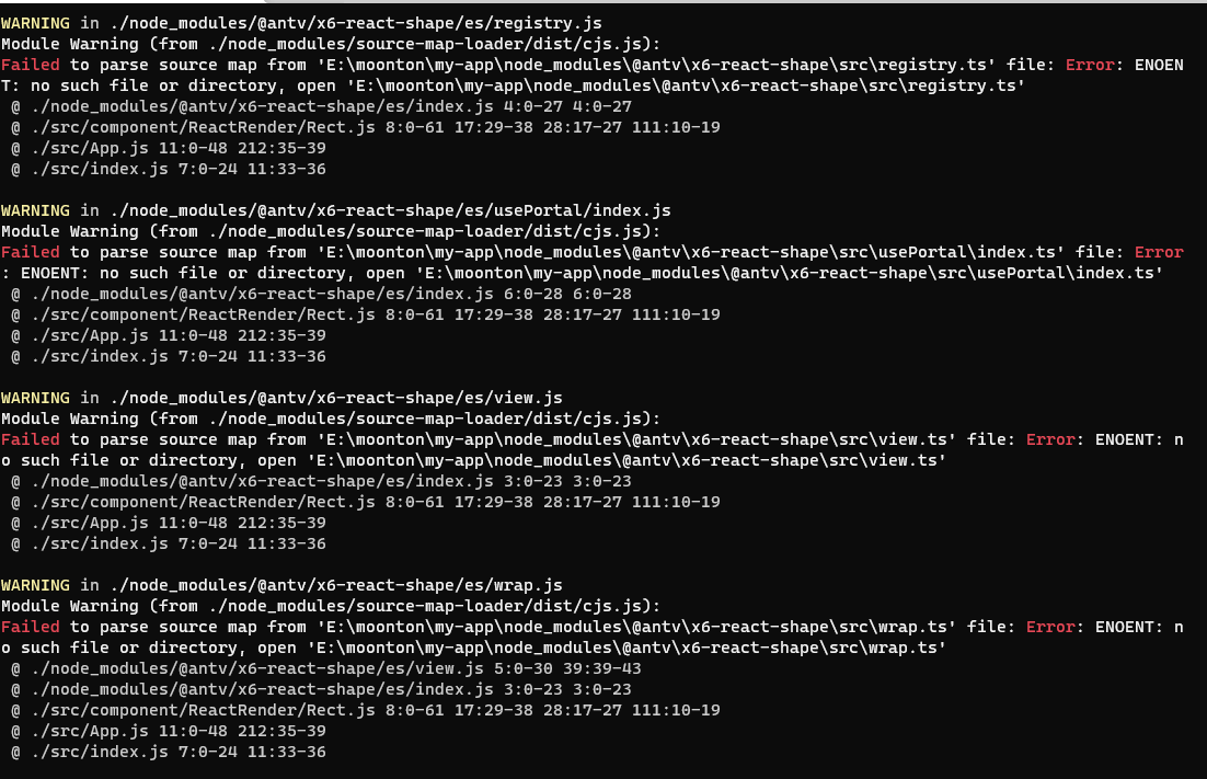 Windows 下安装@antv/x6-react-shape 启动项目报错 · Issue #1768 · antvis/X6 · GitHub