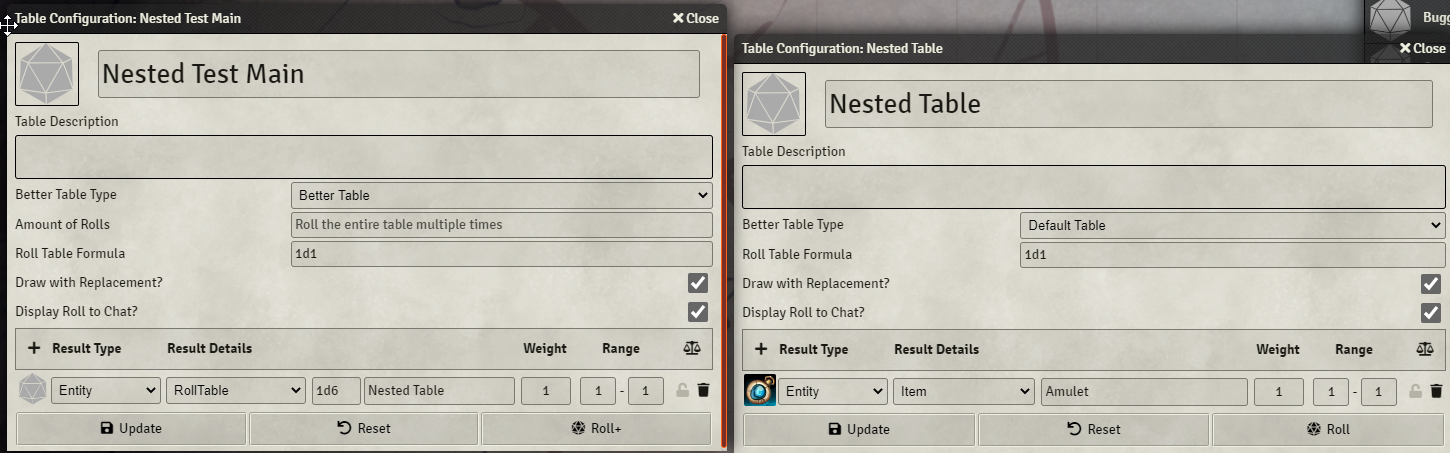 nested tables do not work with better tables. · Issue #78 · ultrakorne/better-rolltables · GitHub