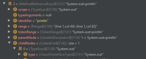 Method References on object instances or field accesses parsed to TypeExpr instead of expected ...