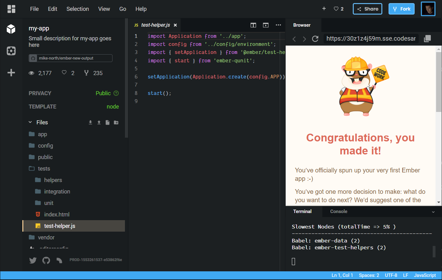 Ember Template Is Broken · Issue #1560 · codesandbox/codesandbox-client · GitHub