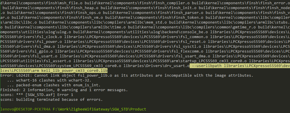 scons 编译额外库 Fatal error: L3900U: · Issue #3014 · RT-Thread/rt-thread · GitHub