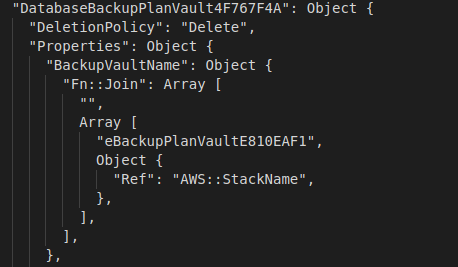 [aws-backup]: BackupVault name too long · Issue #8627 · aws/aws-cdk · GitHub