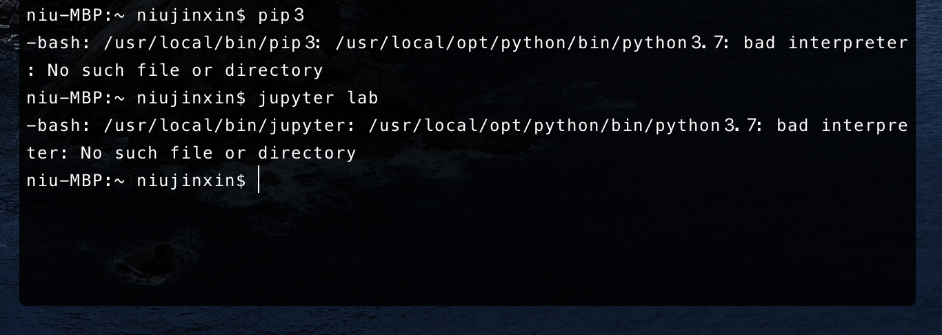 Homebrew 更新后 pip3 和 jupyterlab 提示“bad interpreter: No such file or directory” · Issue #89 ...
