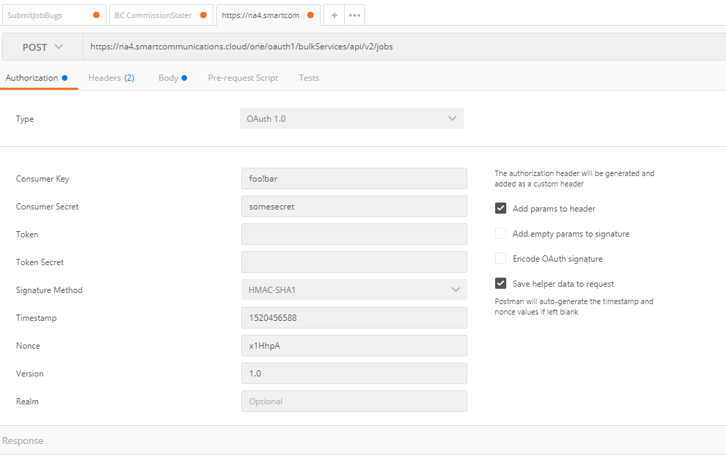 Postman Desktop Oauth Fails when Consumer Key contains Exclamation ...