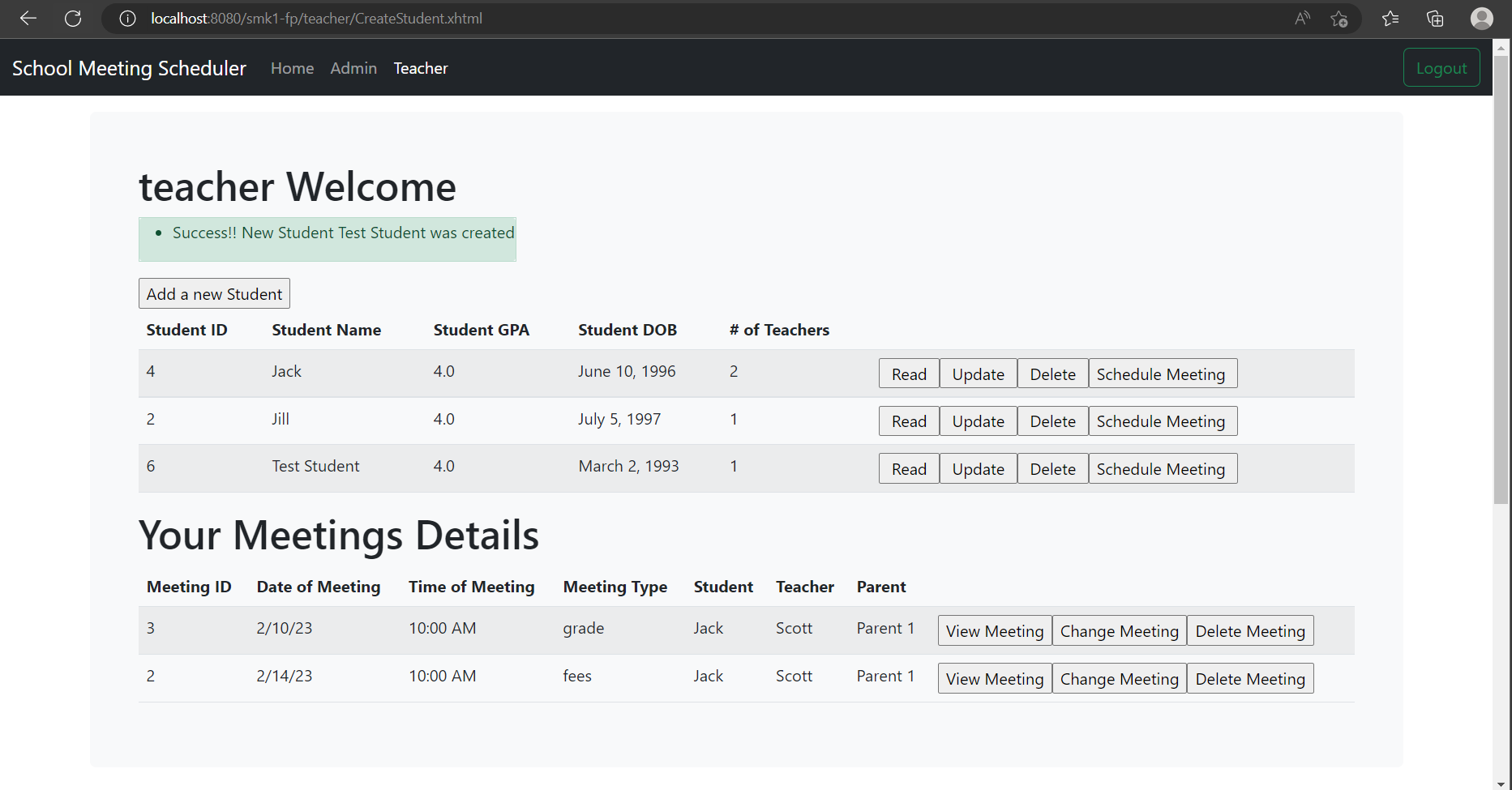 GitHub - Sumanth-MK/Parent-Teacher-Meeting-Scheduler: A meeting ...