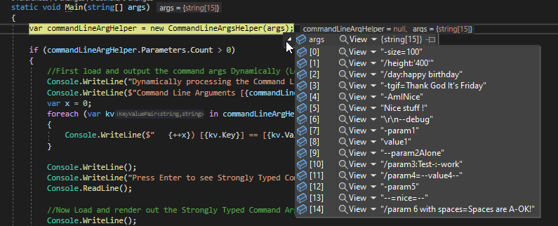 Enhance to process args as individual records (vs preprocessed args injected by .NET) · Issue #2 ...