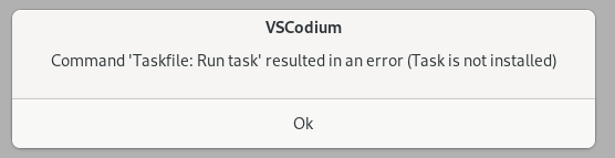Can't run in VSCode in macOS · Issue #11 · paulvarache/vscode-taskfile · GitHub