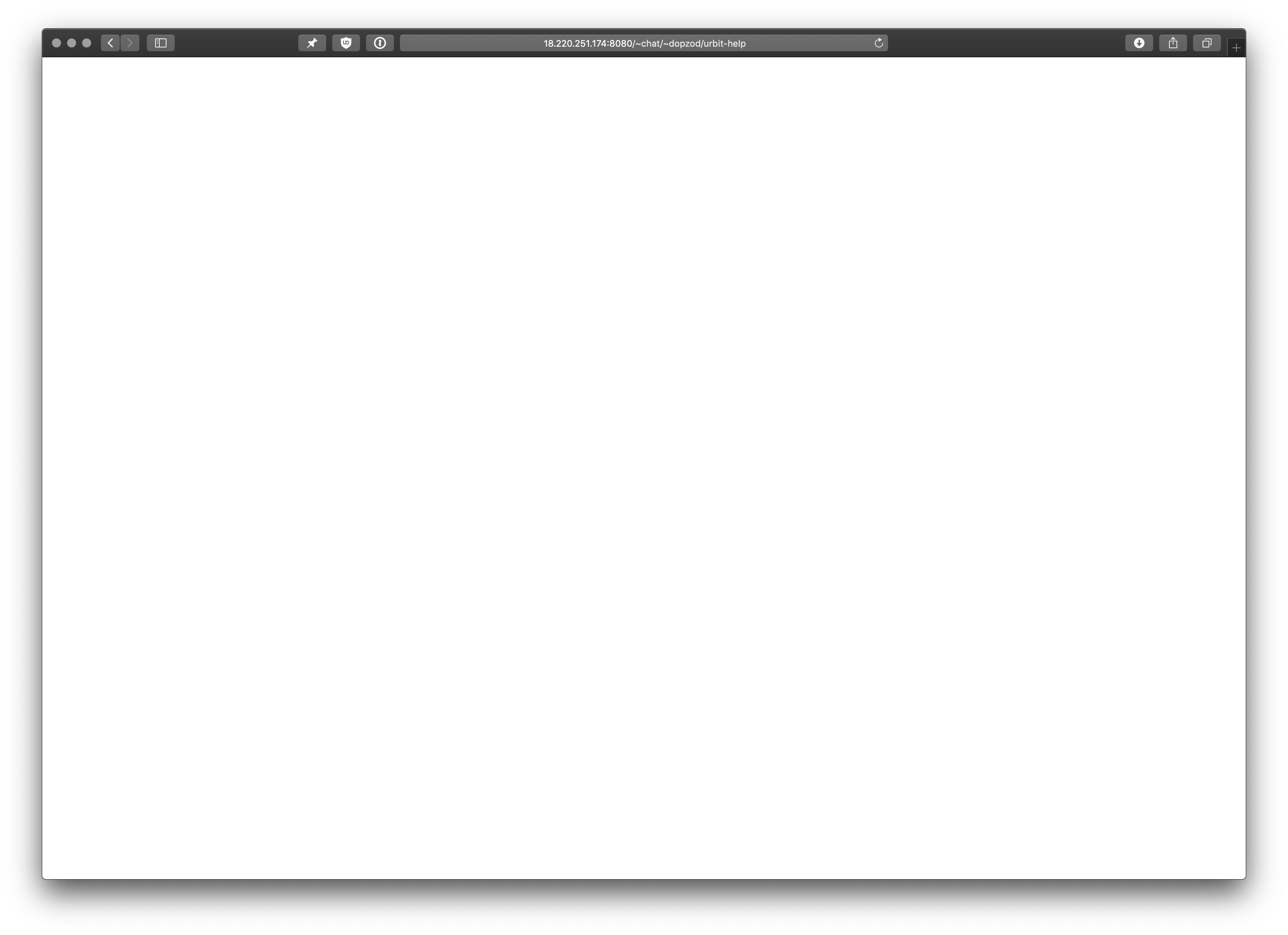 Blank chat interface in any room with comets · Issue #34 · urbit ...