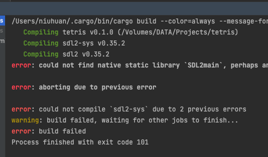 [questions] How to static link? · Issue #1215 · Rust-SDL2/rust-sdl2 · GitHub