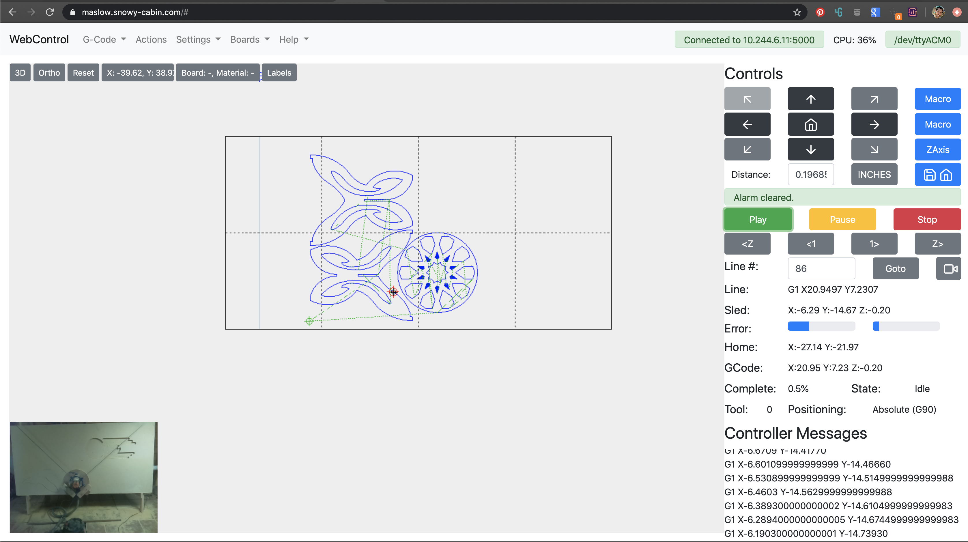 gcode stops running randomly; last logs are "5.08,WPos:0.000,0.000,0.000>" · Issue #159 ...