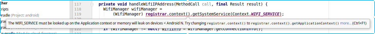 Connectivity plugin: Potential memory leak on Android 6 and lower · Issue #28928 · flutter ...
