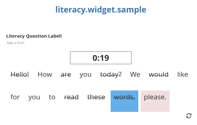 Literacy widget not recording data in the database · Issue #2921 ...