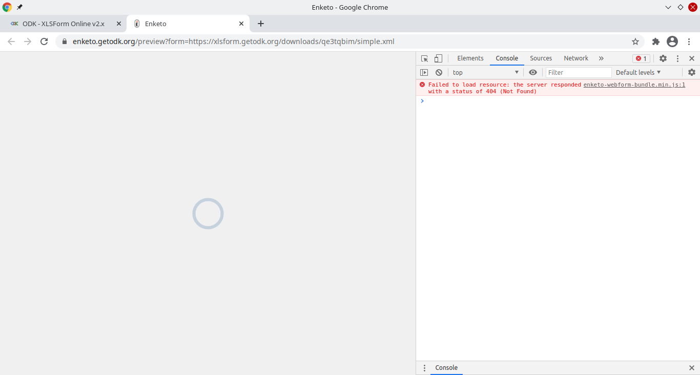 enketo.getodk.org version mismatch · Issue #42 · getodk/xlsform-online · GitHub