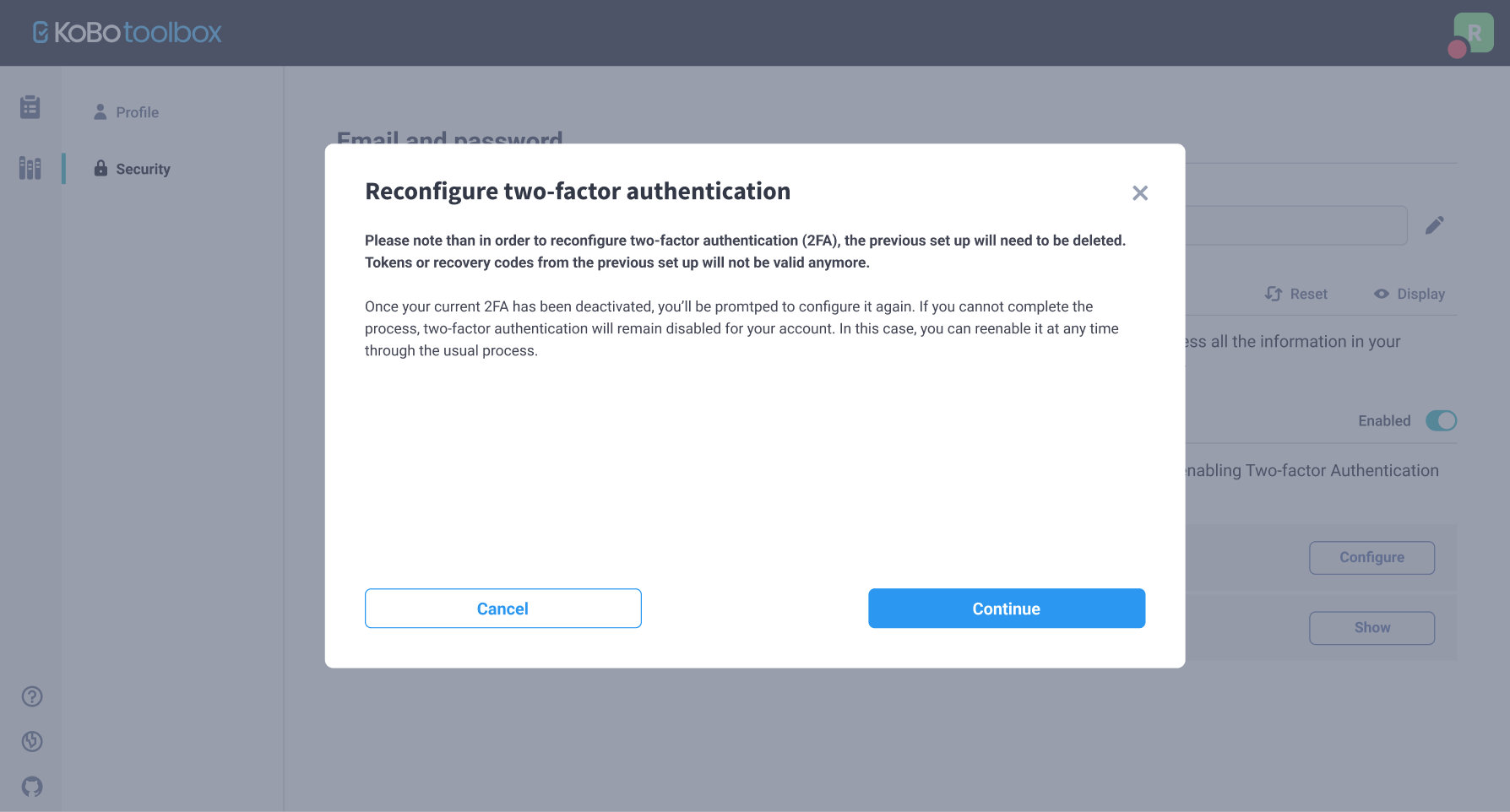 2FA Designs · Issue #3552 · kobotoolbox/kpi · GitHub