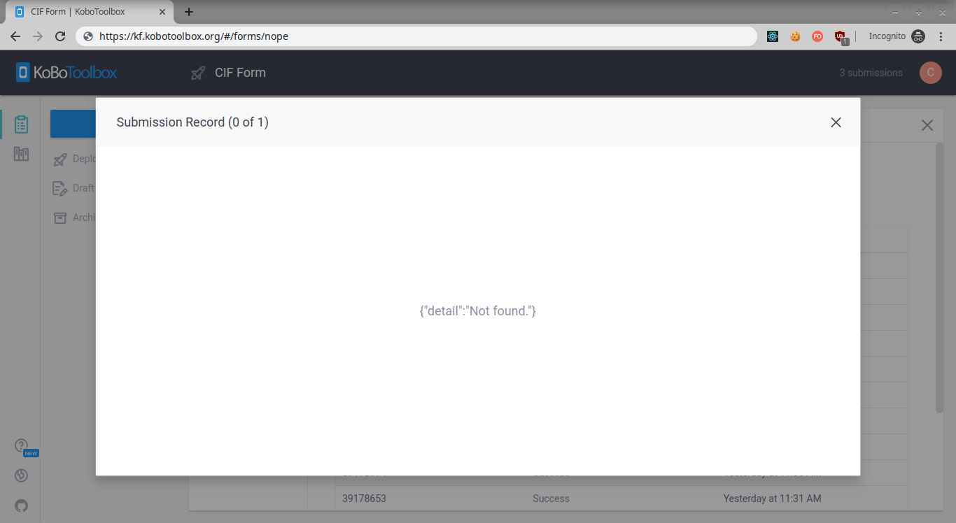 Deleted submissions referenced by REST Service logs · Issue #2470 · kobotoolbox/kpi · GitHub