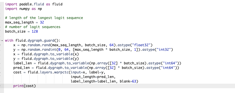 dygraph 下实现CRNN+CTC的问题 · Issue #3952 · PaddlePaddle/models · GitHub